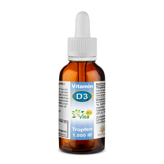 Vitamin D3 Tropfen 1000 IE | 30 ml - 1000 Tropfen